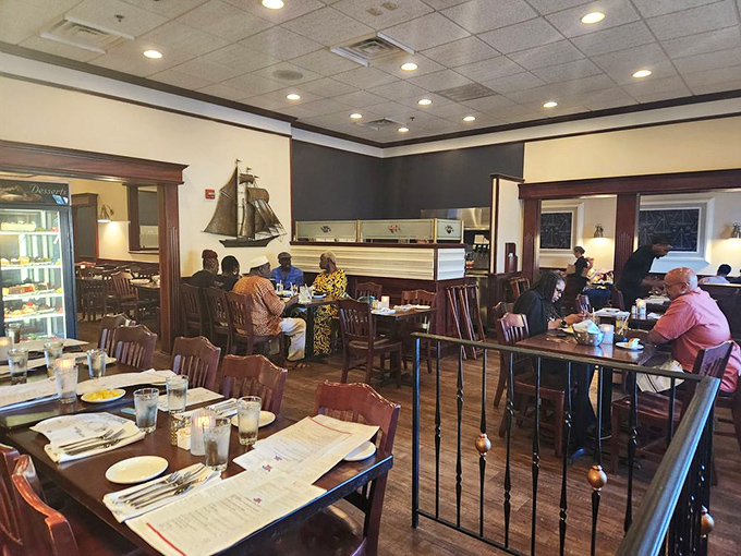 Where strangers become friends over the universal language of "Did you order the crab cakes?" – spoiler alert: everyone did.