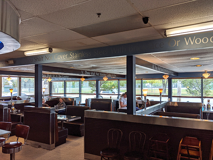 Where locals gather to solve world problems over coffee and hash browns. The real Rhode Island parliament happens in these booths.