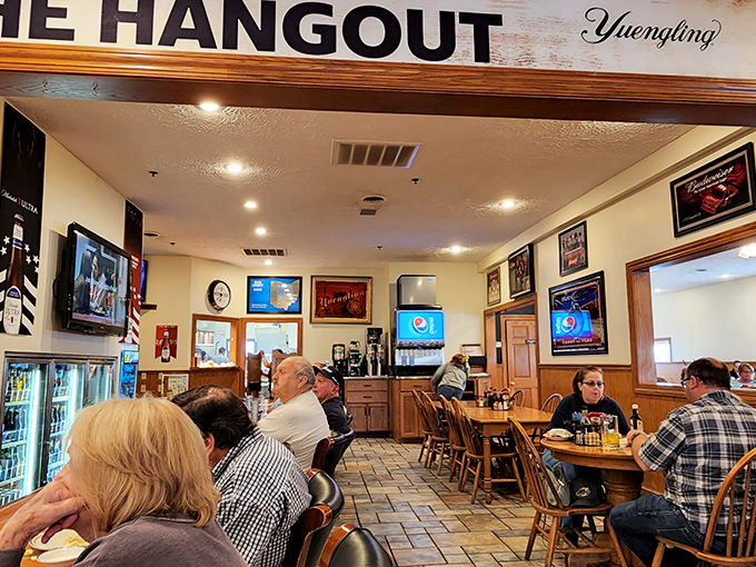 Where locals gather to solve the world's problems over plates of wings. The United Nations could learn something here.