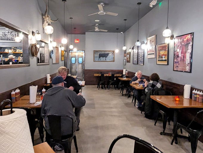 Where barbecue pilgrims gather to worship at the altar of smoke &ndash; notice nobody's looking at their phones when there's meat this good.
