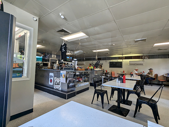 Inside Twilight Diner, where time slows down just enough to savor every bite. The counter service and no-nonsense decor say "we're serious about breakfast" without saying a word.