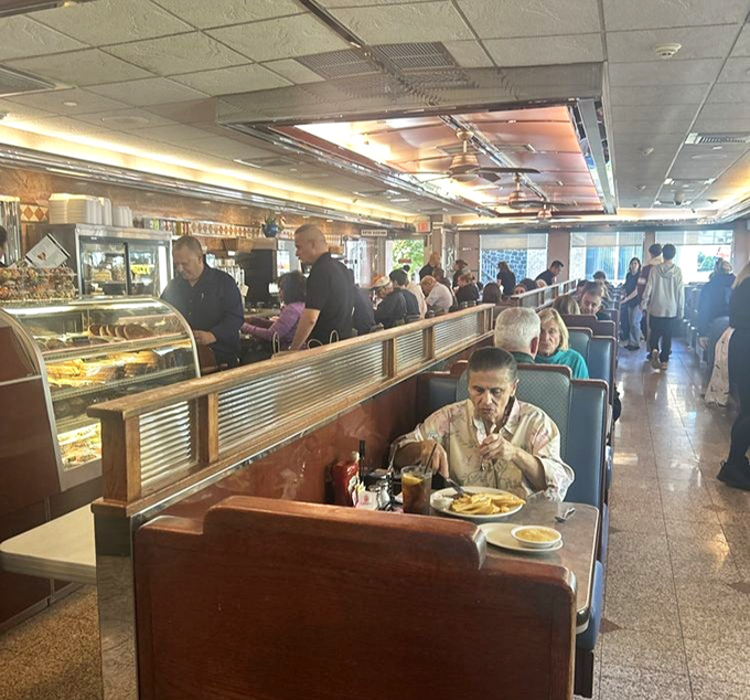 Where community happens over coffee and eggs. The breakfast rush brings together all walks of life united by the universal language of pancakes.