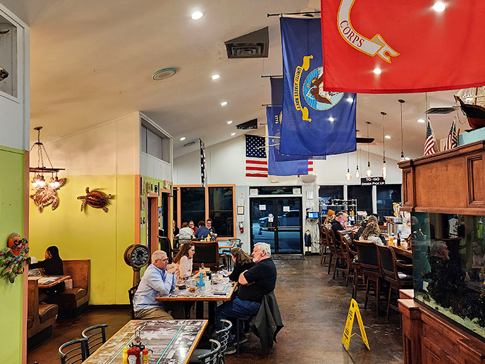 Military flags hang proudly overhead as locals gather for meals that taste like tradition &ndash; the restaurant equivalent of a warm Jacksonville welcome.