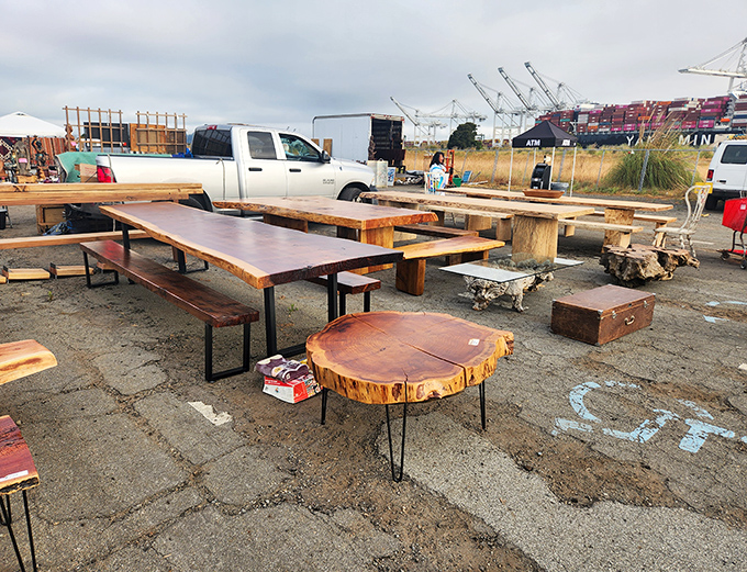 Live-edge tables with hairpin legs&mdash;where mid-century modern meets rustic industrial. Your avocado toast would look spectacular on any of these.