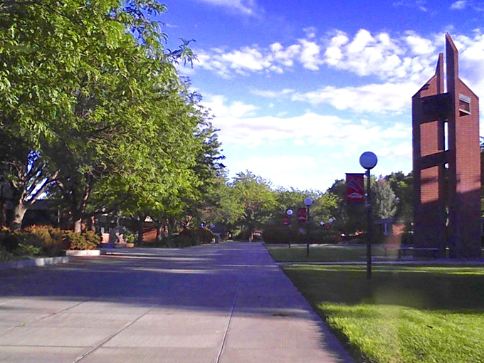 Northwest College's tree-lined walkways offer a moment of campus serenity that rivals universities charging ten times the tuition.