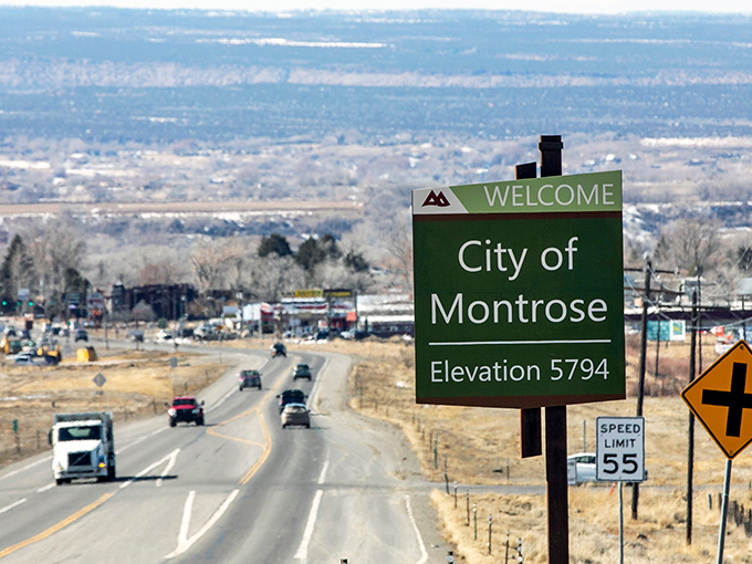 That welcome sign elevation reading confirms you're high enough for views, low enough for breathing.