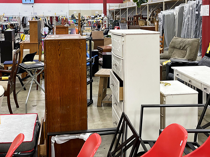 Mismatched furniture creating the world's most eclectic dining room &ndash; where every chair has its own backstory.
