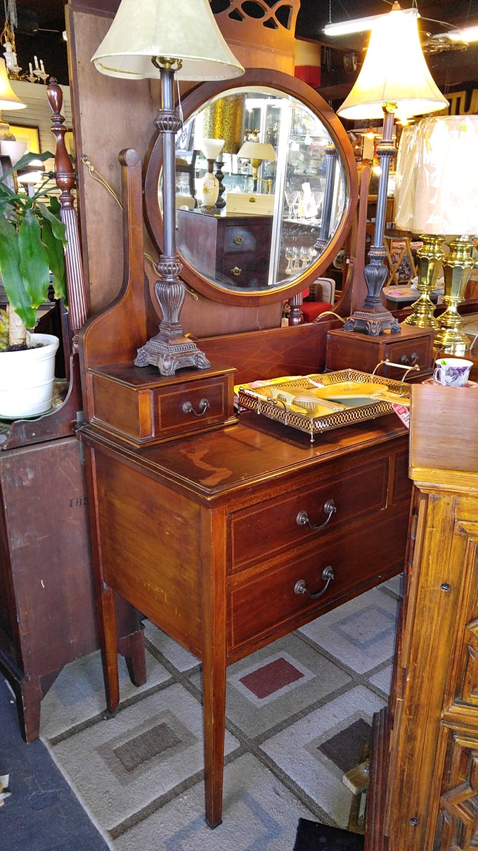 This isn't just a vanity &ndash; it's a time machine to when getting ready was an elegant ritual, not a rushed affair.