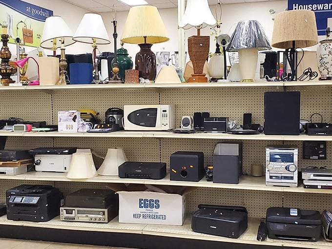 Electronic treasure island where yesterday's gadgets await new purpose. That printer might have more life left than your last relationship!