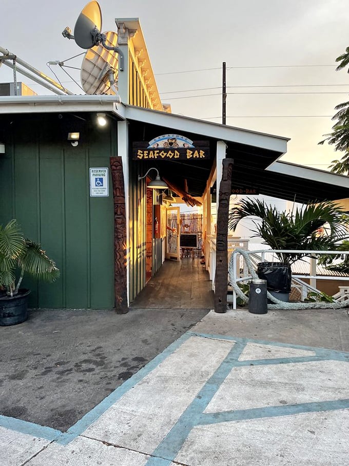 An entrance that beckons like an old friend saying "come on in, we saved you a seat."