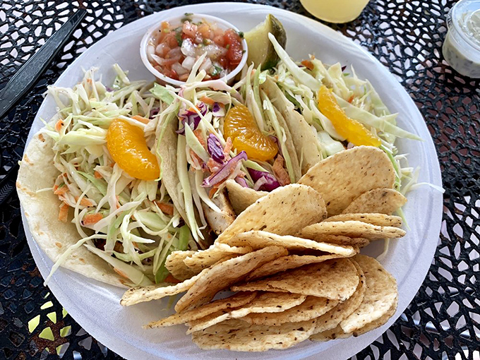 A salad that doesn't feel like punishment. Fresh, crunchy, and colorful with those tortilla chips adding the perfect rebellious crunch.