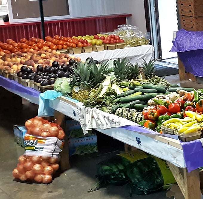 Farm-fresh produce brings vibrant color to the market. These vegetables didn't travel across continents to meet you &ndash; they're practically neighbors. 