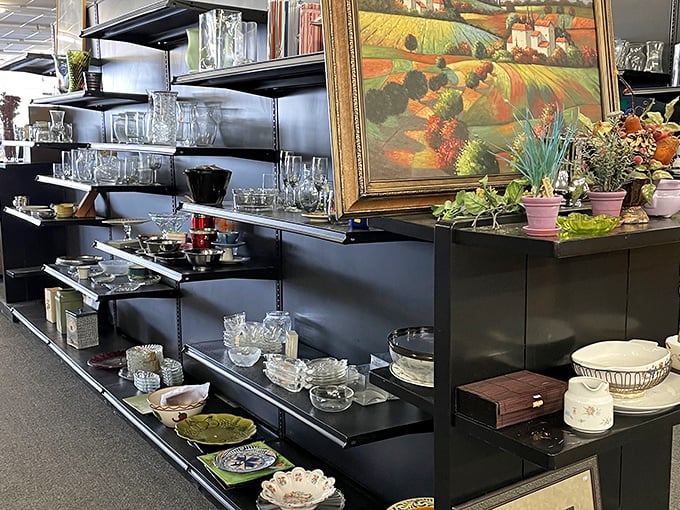 Crystal clear opportunities in the glassware section, where yesterday's entertaining essentials become tomorrow's dinner party stars.