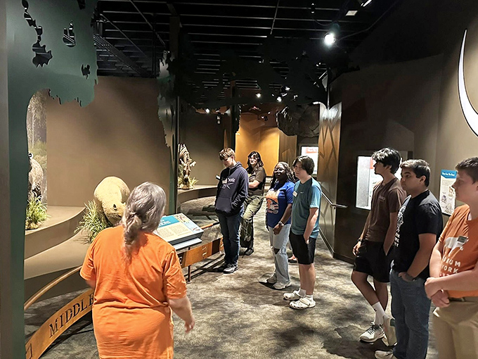 Guided discovery at its finest. These students are getting the kind of education that sticks with you long after the field trip ends.