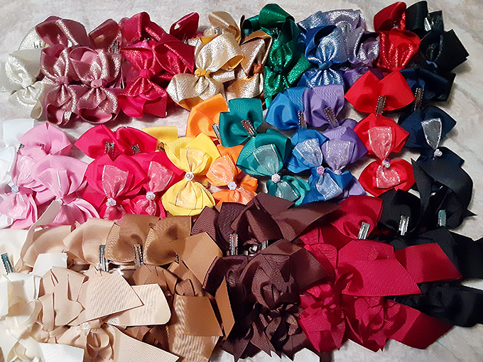 A rainbow explosion of hair accessories&mdash;because sometimes the perfect bow is all that stands between ordinary and extraordinary.