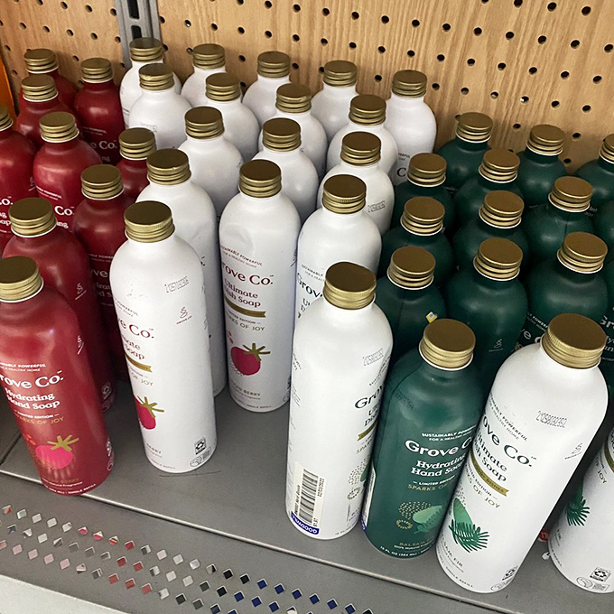 Fancy hand soaps that probably started as hotel amenities or well-intentioned gifts. Now they're yours for a fraction of their original boutique price.