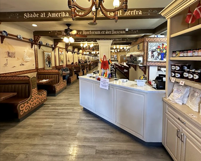 The restaurant's interior combines Old World charm with practical comfort—those wooden booths have witnessed countless first dates, family celebrations, and aebleskiver epiphanies.