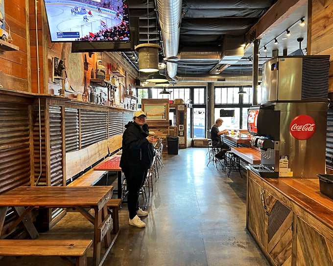 The narrow, wood-lined space feels like a secret club where the password is "fried chicken." Industrial meets homey in this Portland gem.