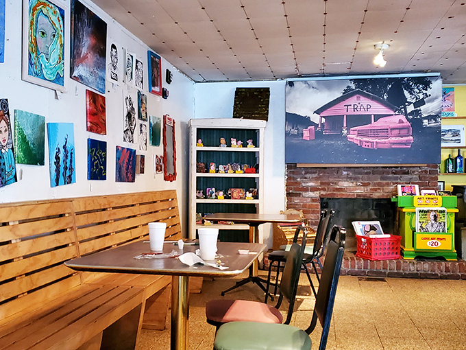 The gallery wall showcases Atlanta's creative spirit while you contemplate whether to order seconds (spoiler: you will).