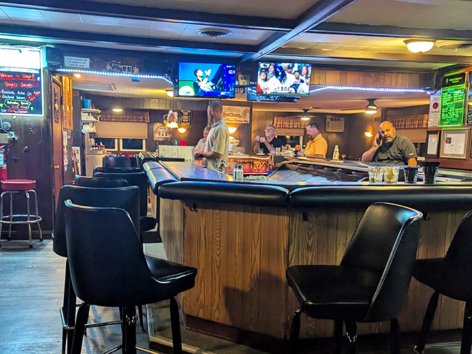 The bar area &ndash; where strangers become friends and friends become family. Wisconsin's living room, with better drinks.