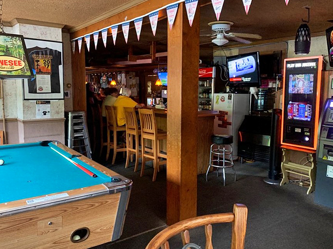 Pool table meets tavern charm - where your burger comes with a side of friendly competition.
