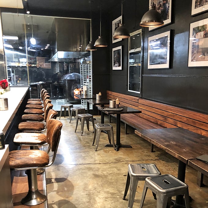 Industrial meets inviting&mdash;the kind of space where you can linger over that last bite without feeling rushed out the door.