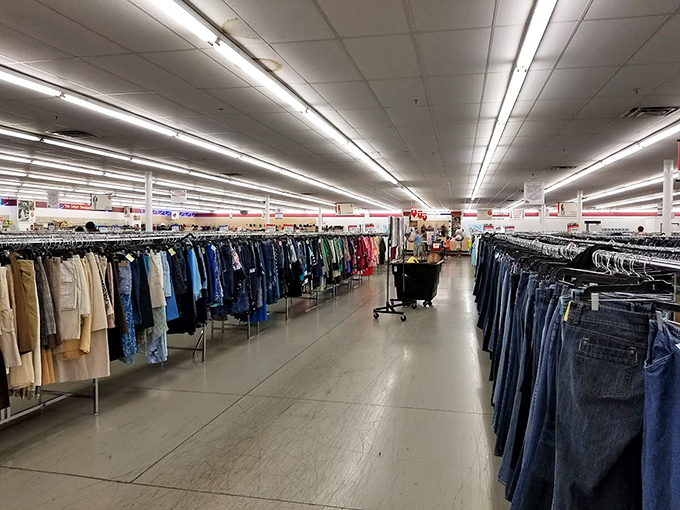 Denim for days! The jean selection rivals any mall store, minus the heart-stopping price tags and overeager salespeople.