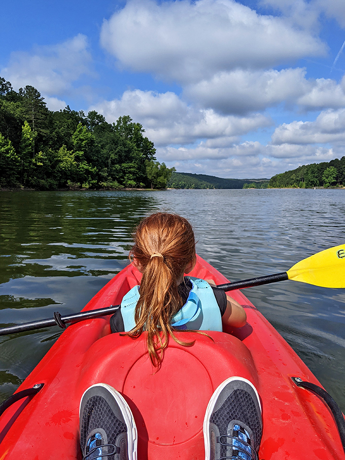 Paddling perspective&mdash;sometimes you need to sit in a plastic boat to remember how magnificent ordinary Tuesday afternoons can be.