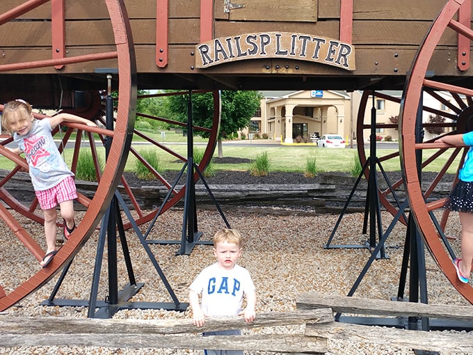 Creating memories that last generations. These little explorers discover the magic of roadside America, where "bigger is better" isn't just a saying&mdash;it's an attraction.