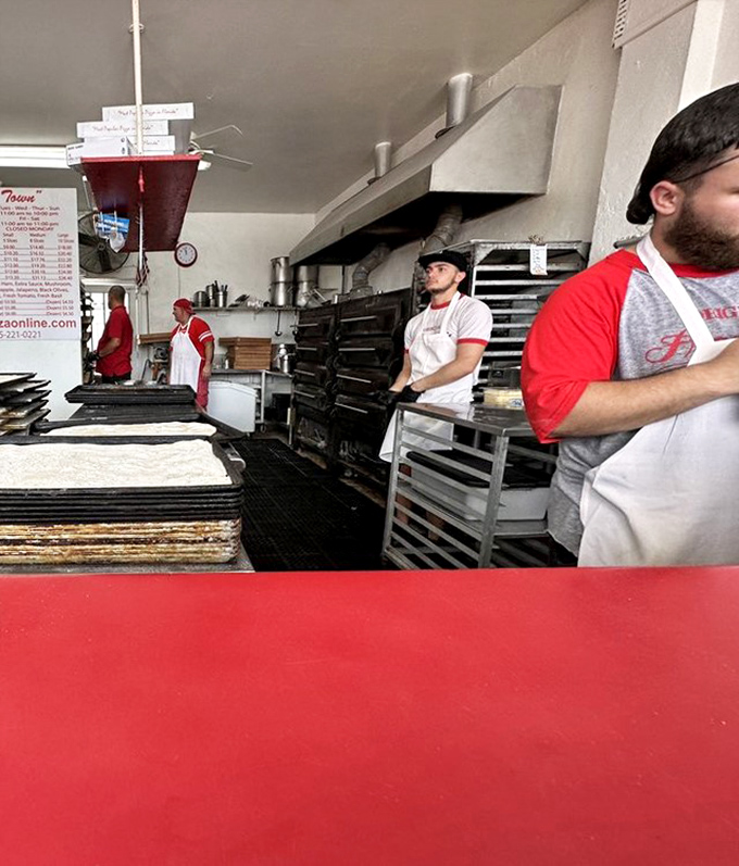 The heart of the operation&mdash;where dough becomes dreams and hungry customers become lifelong evangelists for the gospel of Frankie's.