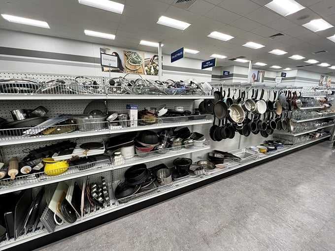 Kitchen implements galore! From forgotten wedding gifts to retired restaurant workhorses, these pans have stories to tell.