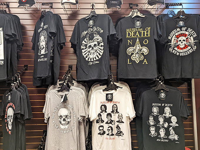 The gift shop t-shirts feature designs guaranteed to concern your relatives and fascinate your most eccentric friends.
