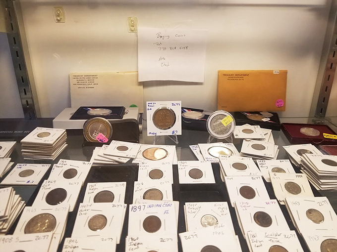 Numismatist nirvana! Each coin tells a story of pockets, purses, and cash registers from decades past.