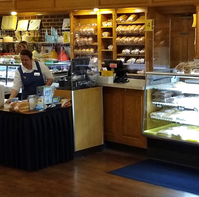 The bakery counter, where willpower goes to die and your sweet tooth celebrates victory.