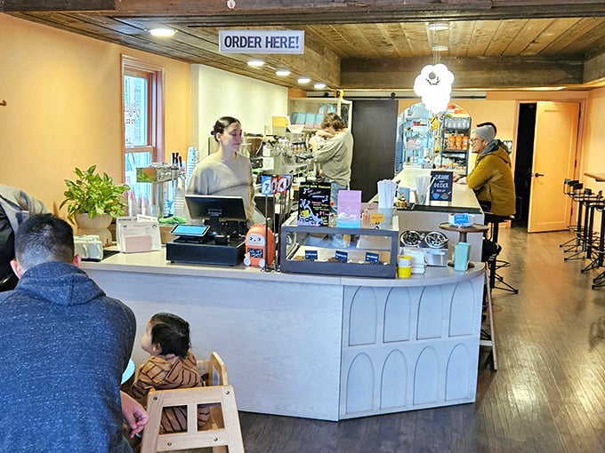 Where breakfast dreams begin. The counter staff stands ready to guide you through your morning adventure with a smile.