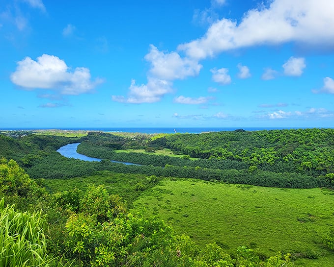 The river meets the sea in this breathtaking vista&mdash;Hawaii's version of "where the magic happens."