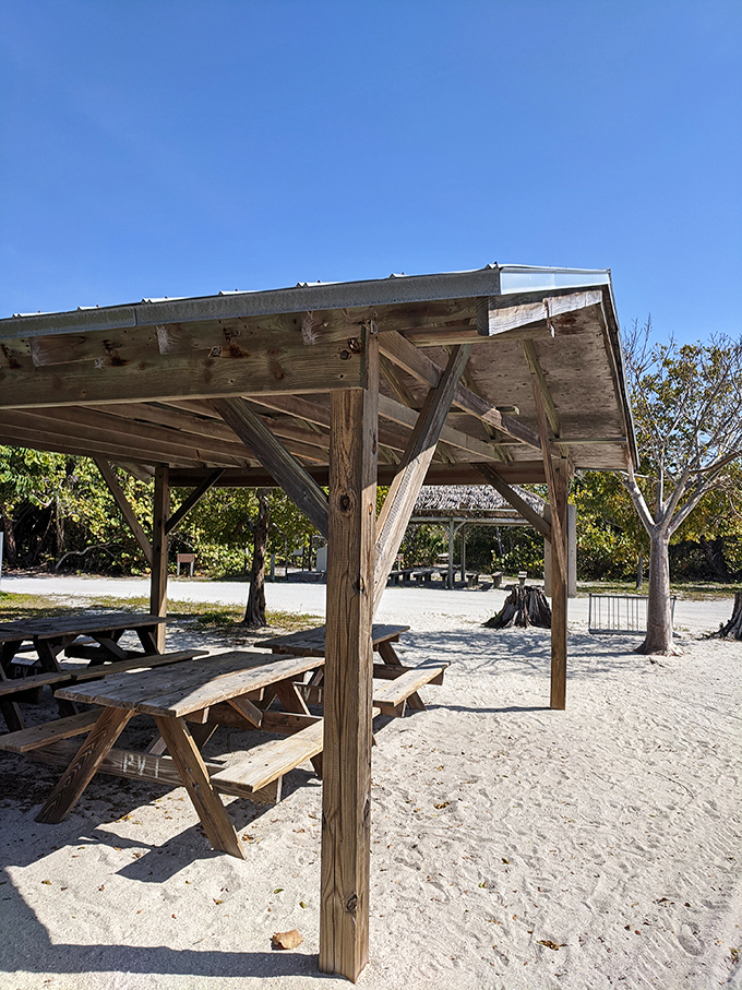Rustic luxury at its finest. These shaded picnic pavilions offer respite from the Florida sun while keeping you connected to that impossible-to-bottle beach atmosphere.