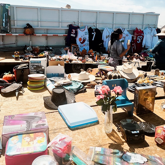 A tabletop time machine where nostalgic treasures await new homes. Someone's forgotten hairdryer is another's vintage statement piece.
