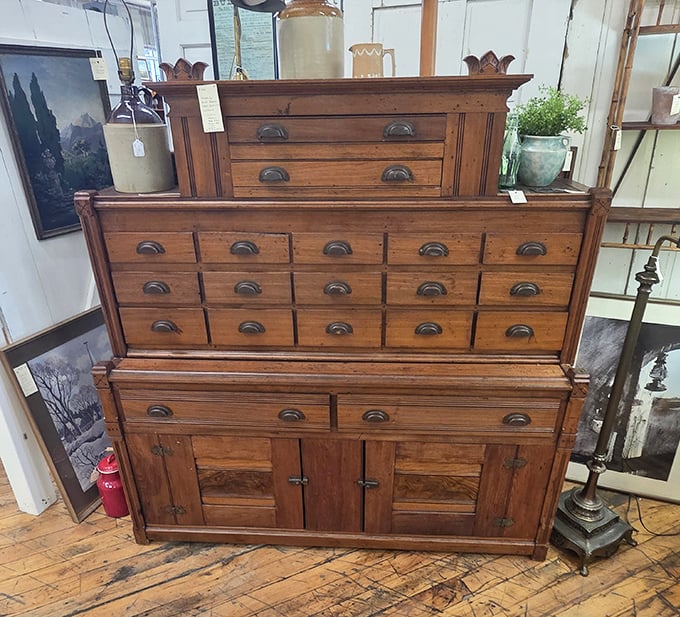 This isn't just a cabinet&mdash;it's organizational nirvana from an era when craftsmanship meant something would outlive its maker.