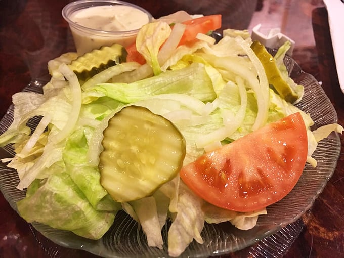 A salad so fresh it practically introduces itself. Those vegetables look like they were harvested during your drive to the restaurant.