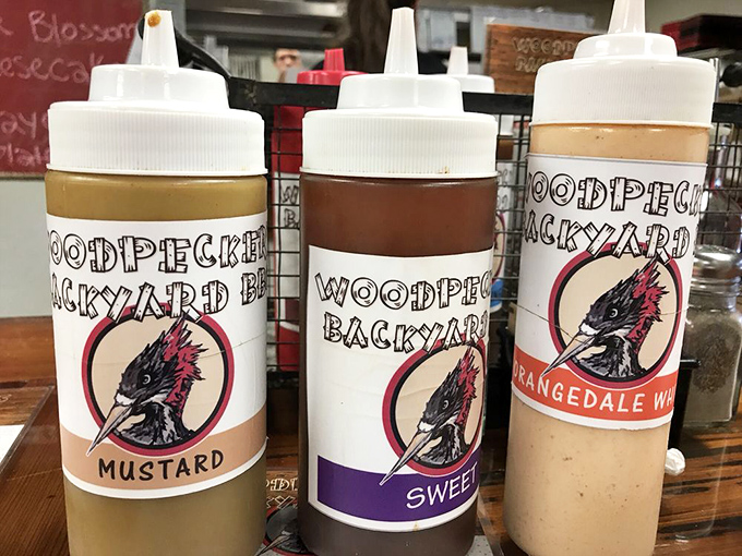 The holy trinity of BBQ sauces: mustard for tang, sweet for balance, and that signature Orangedale White&mdash;Florida's answer to Alabama white sauce.