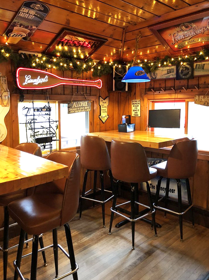 Where Wisconsin beer signs meet twinkling lights &ndash; the bar area feels like your favorite uncle's basement, if your uncle were a hospitality genius.