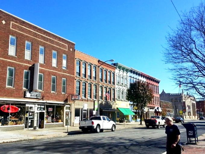 Morning light plays across Honesdale's storefronts like it's auditioning for a role in a coming-of-age film about small-town America finding its future.