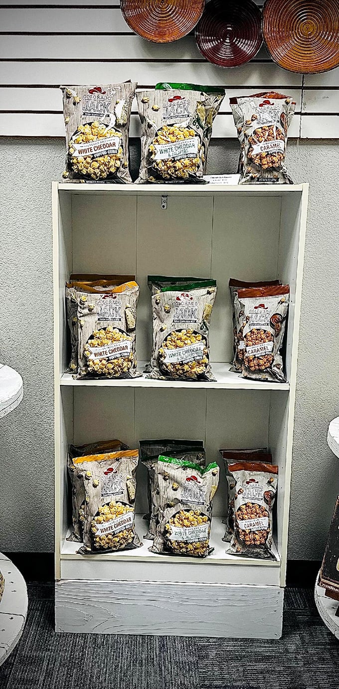 Dakota Jack's popcorn display proves that even snack food deserves proper presentation&mdash;these aren't your average movie theater munchies.