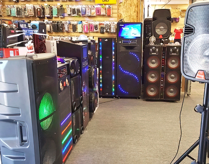 A disco's worth of speakers ready to turn any backyard into Studio 54. Your neighbors are already preemptively closing their windows.