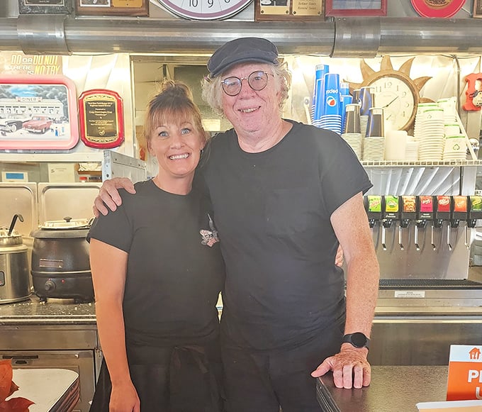 The diner's friendly staff embodies the heart and soul of Crazy Otto's, where genuine smiles are served alongside legendary breakfasts.