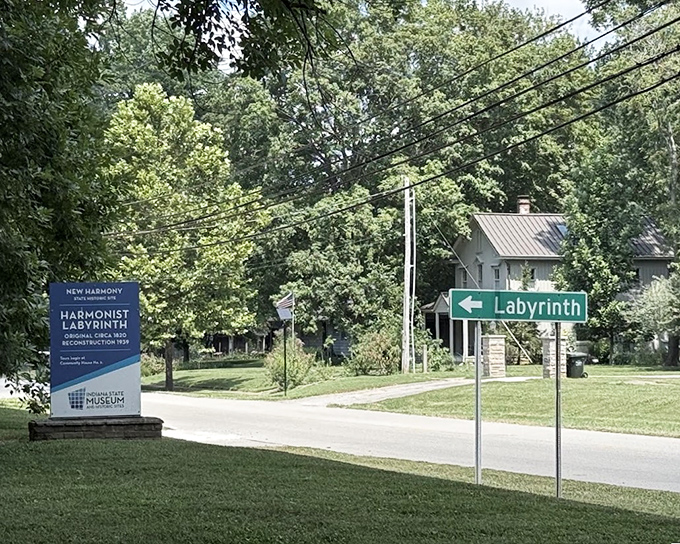 Clear directional signage ensures you'll find this hidden gem, though getting lost here might be the whole point.