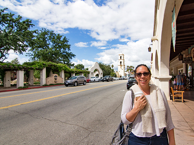 That smile says it all&mdash;downtown Ojai's charm is infectious, turning casual visitors into unofficial ambassadors for this sun-drenched slice of California paradise.