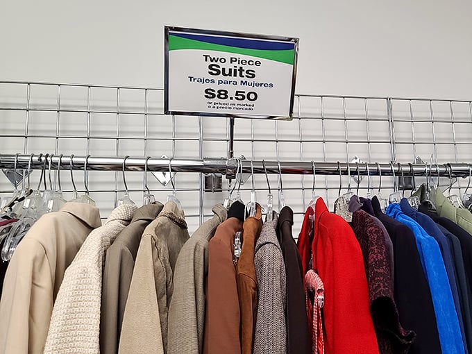 Two-piece suits for $8.50? Even my accountant would approve of this investment strategy for looking professional on a paperboy's budget.