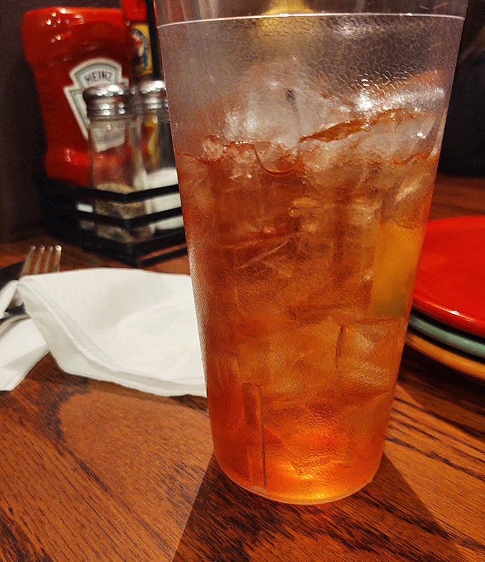 In the South, sweet tea isn't just a beverage, it's practically a religious experience &ndash; this glass looks like summer in liquid form.